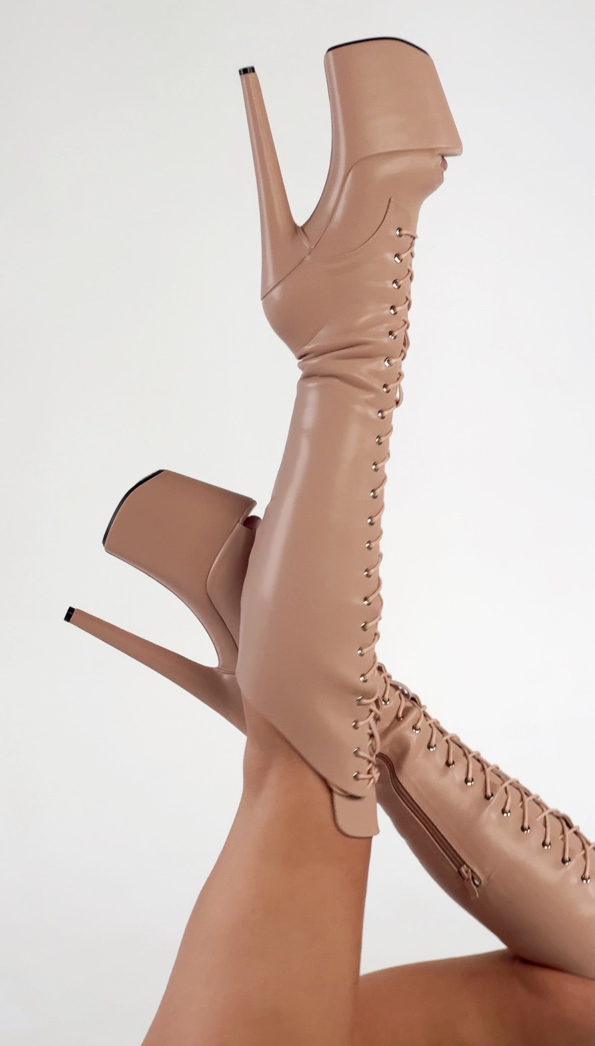 BRINK KNEE HIGH BOOTS FAWN – Twisted Sister